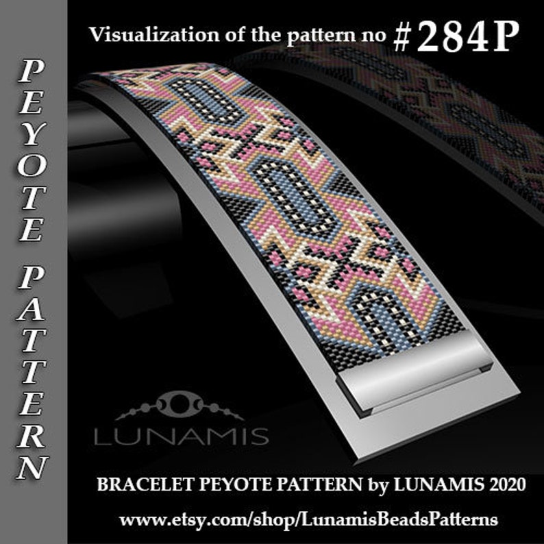 Peyote bracelet pattern odd count peyote pattern stitch | Etsy