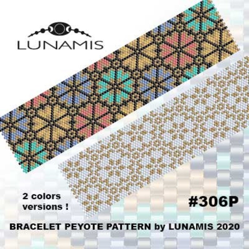 Peyote Bracelet Pattern Odd Count Peyote Pattern Stitch - Etsy