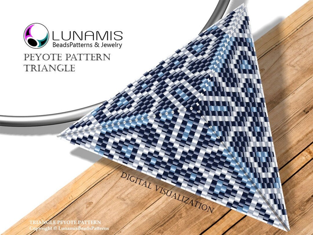 Peyote Pattern for Triangle Pendant, Bead Pattern, Peyotestitch ...