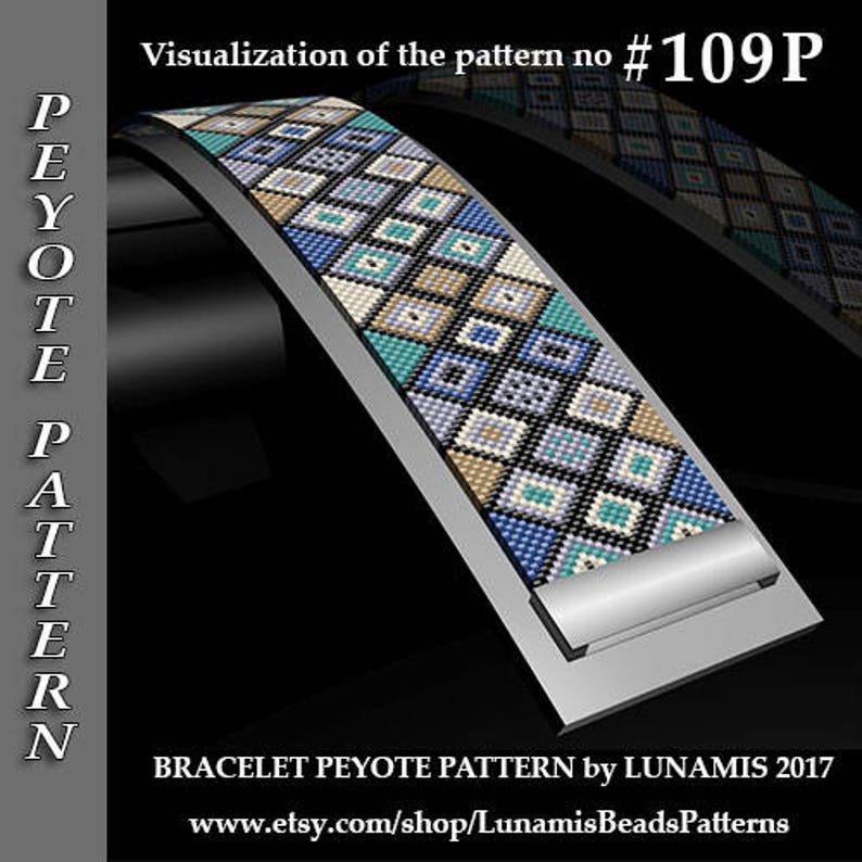 Peyote Bracelet Pattern Odd Count Peyote Pattern Stitch - Etsy