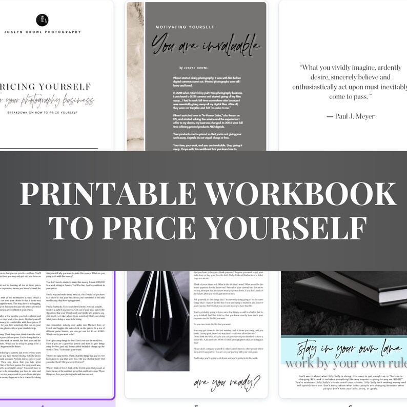 Photography Business Pricing Guide, Photography Guide , Photography ...