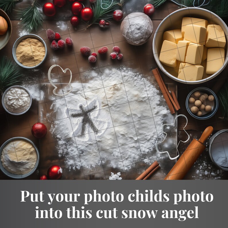 Flour Snow Angel, Holiday Cooking Photo, Snow Angel Cooking Photo ...