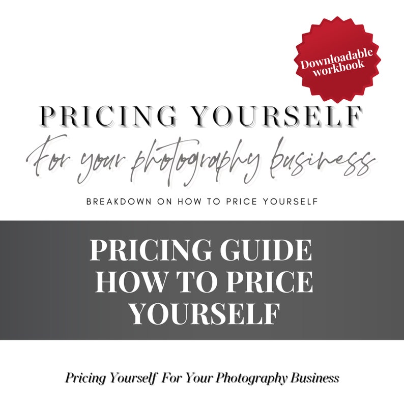 Photography Business Pricing Guide, Photography Guide , Photography ...