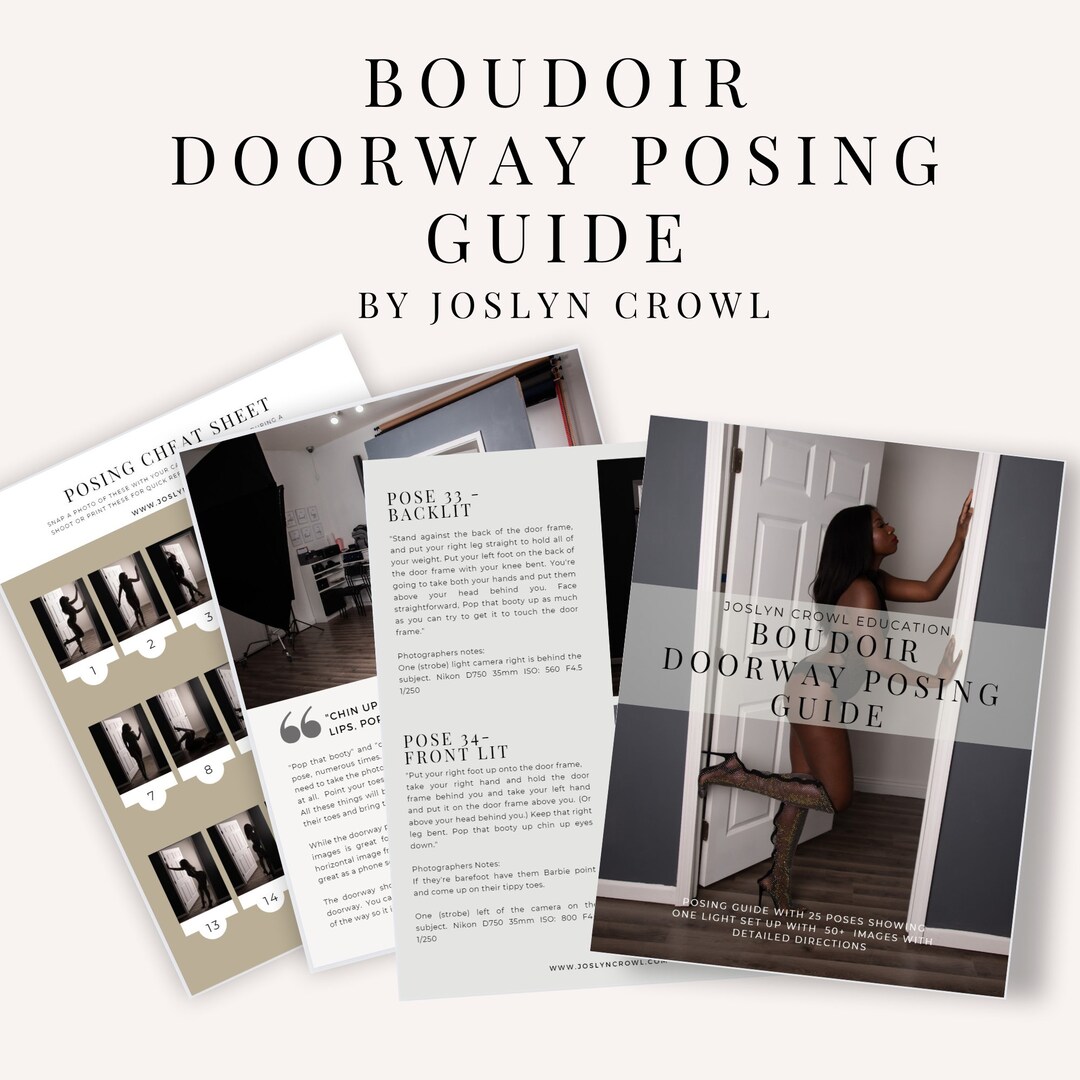 Boudoir Doorway Posing Guide for Photographers Boudoir - Etsy