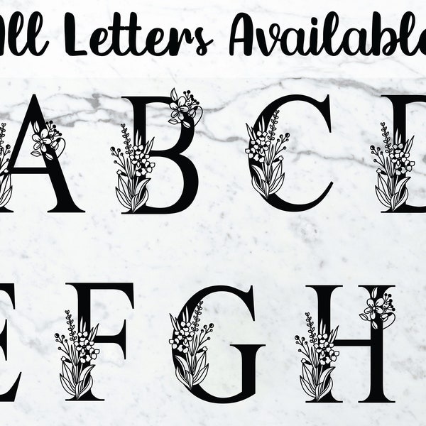 One Letter Monogram - Etsy