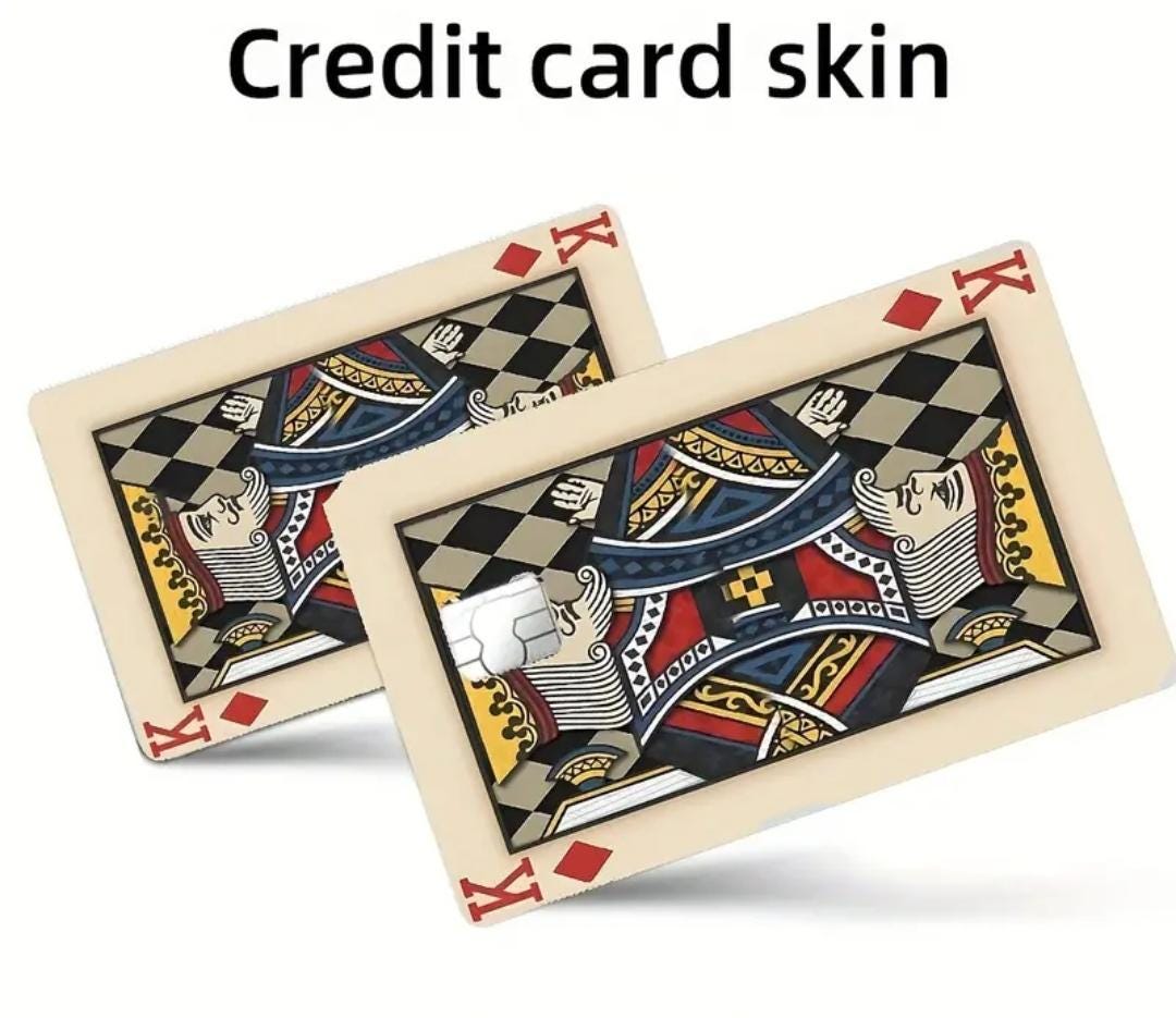 4 PCS Card Cover - Credit Card Skins - Sticker - Credit Card Cover - - Etsy