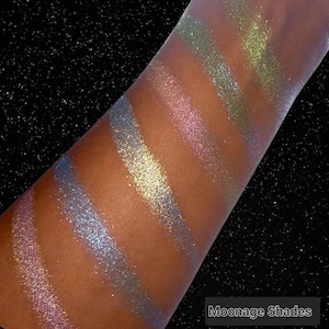 MOONAGE Black Multichrome 26mm Chameleon Pressed Palette Iridescent ...