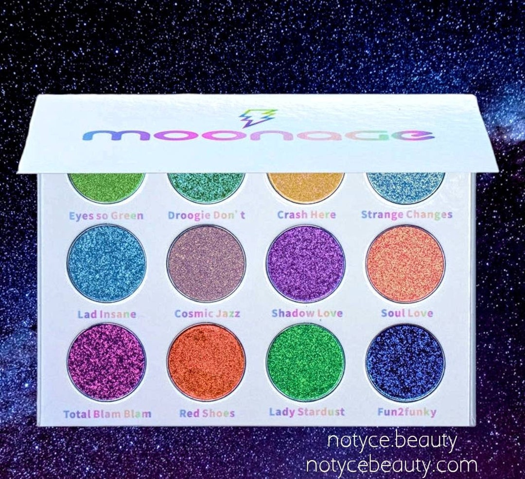 MOONAGE Black Multichrome 26mm Chameleon Pressed Palette Iridescent ...