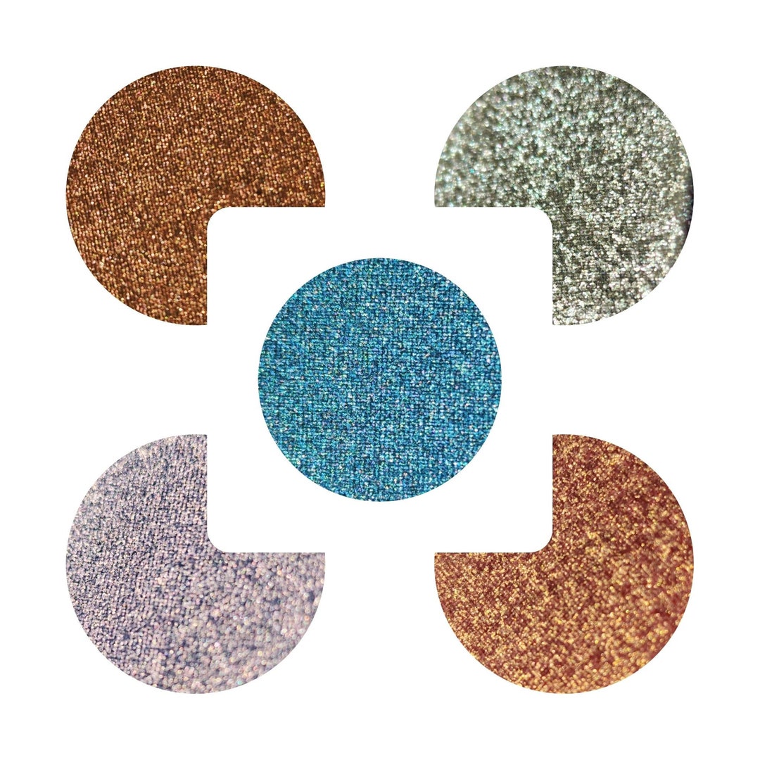 New Metallic Chromatic Bundle of 5 Color Shift 26mm Pressed Pans ...
