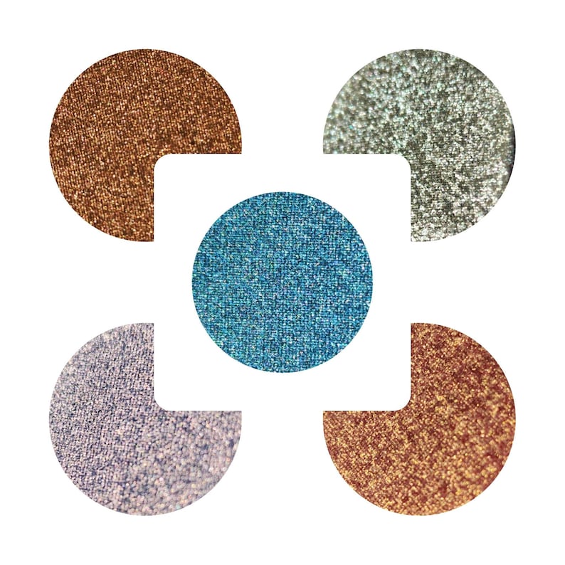 BLOOM BOX Lavender Silver Beige Color Shift 26mm Pressed Pan - Etsy