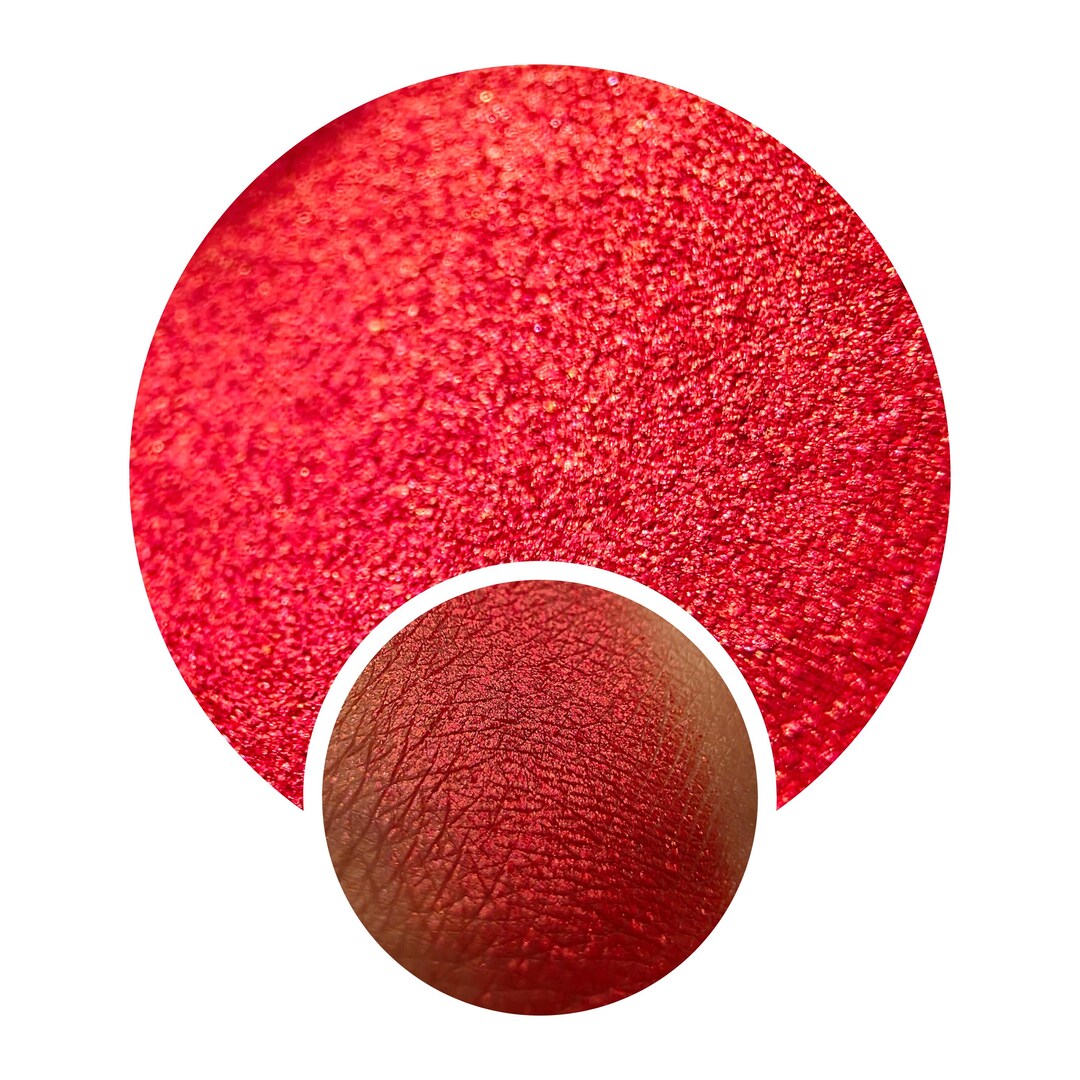 AGONY Pinkish Red Color Shift 26mm Pressed Pan Duochrome Shimmery ...