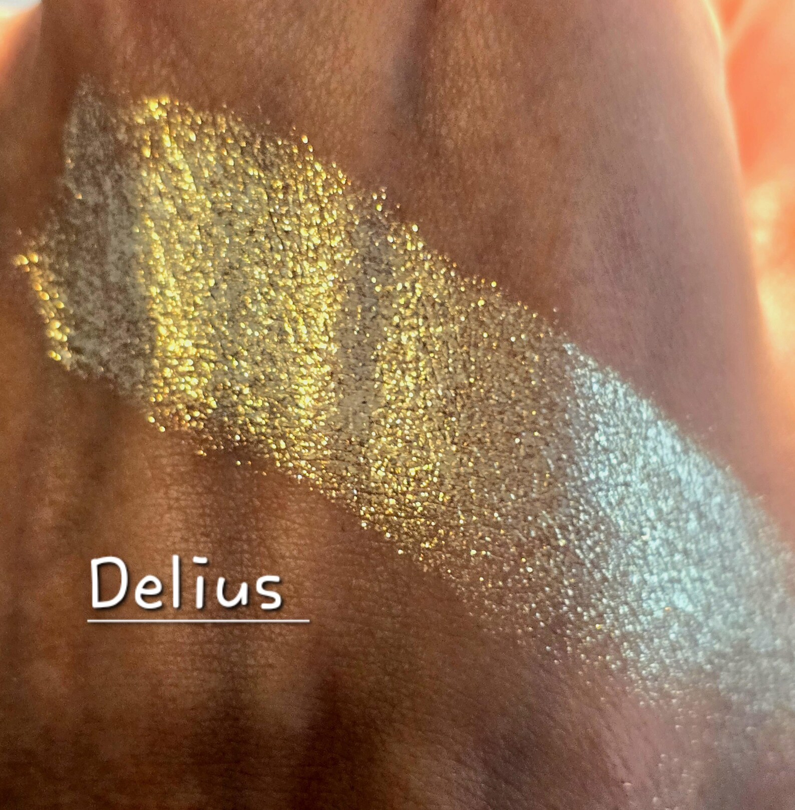 Winged Collection Iridescent Multichrome DELIUS Shimmer Beige Gold ...