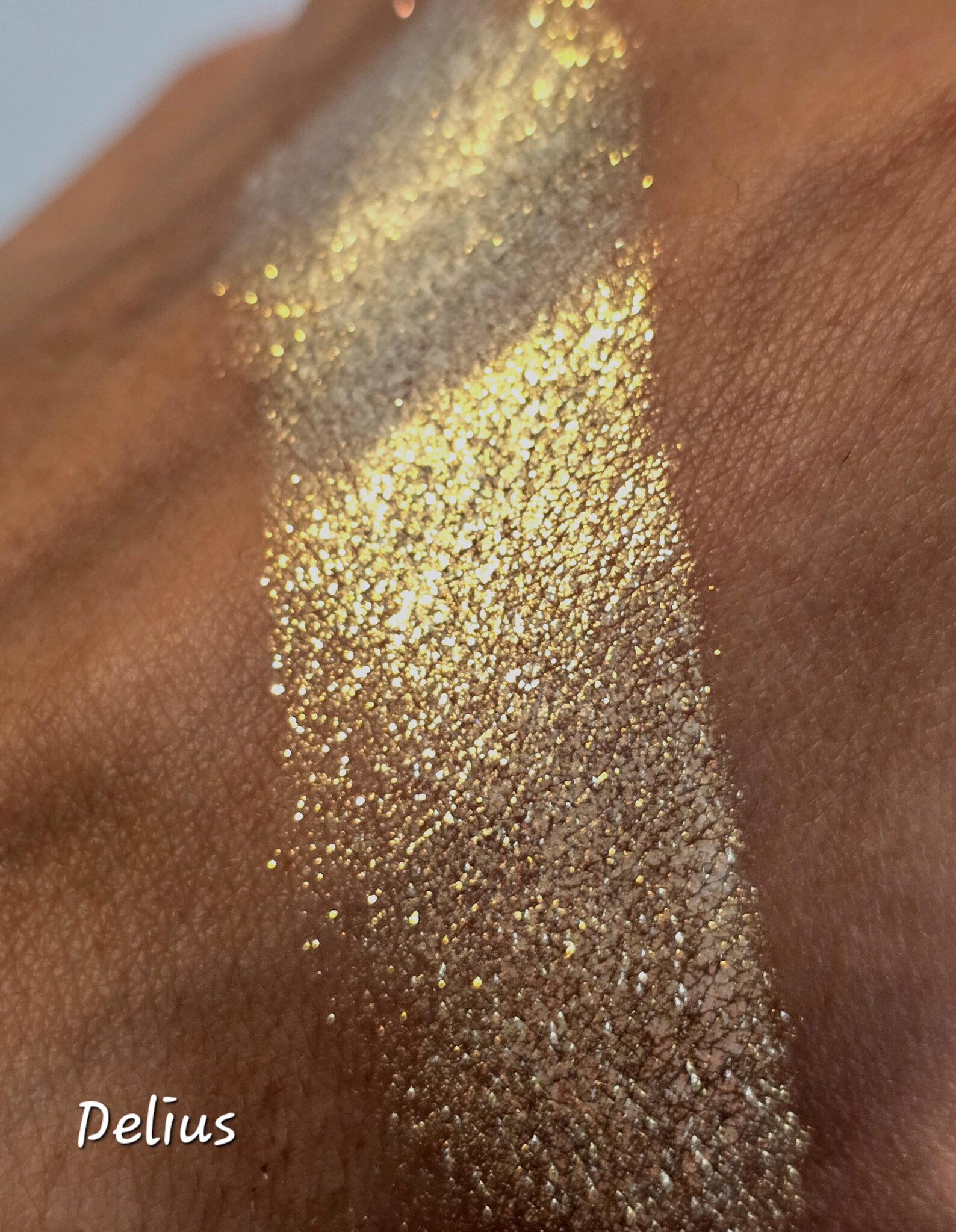 Winged Collection Iridescent Multichrome DELIUS Shimmer Beige Gold ...