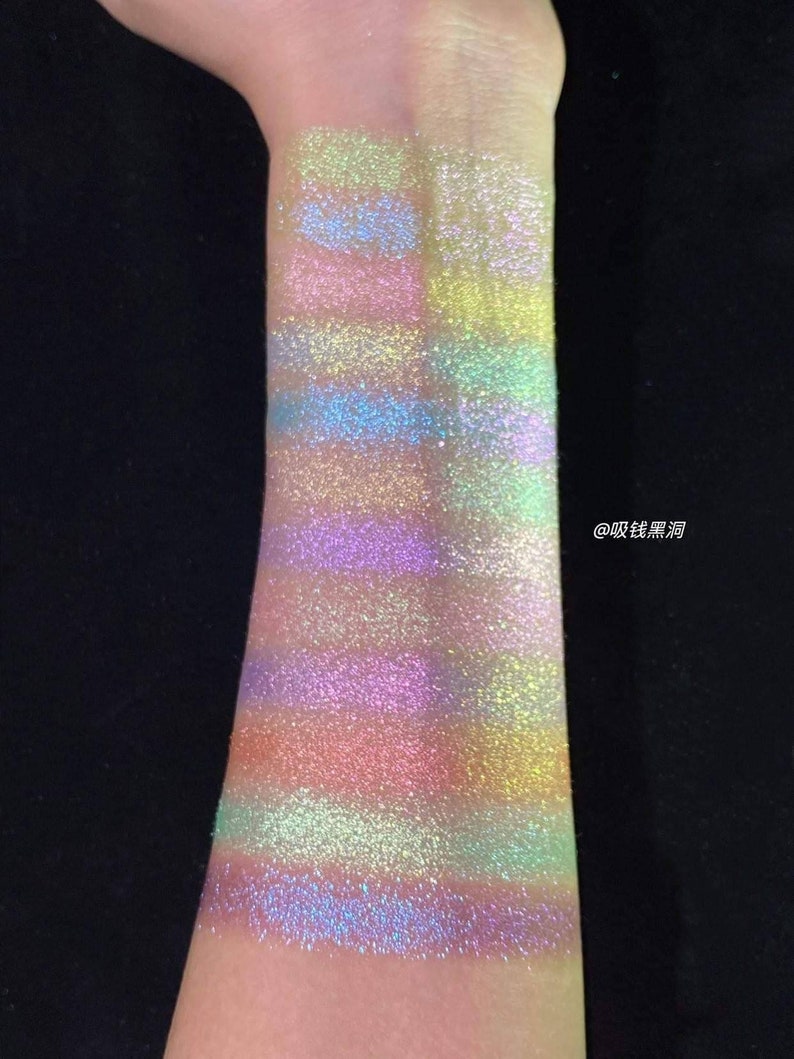 MOONAGE Black Multichrome 26mm Chameleon Pressed Palette Iridescent ...