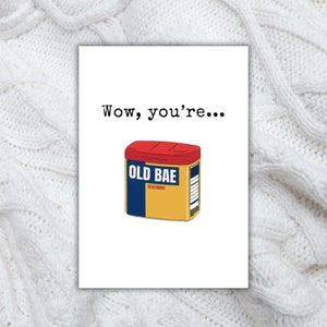 Funny Birthday Card, Souther Humor, Old Bae Seasoning, Bay Old - Etsy