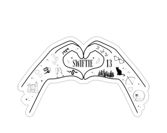 Fearless Hand Heart Sticker, Taylor Sticker, Swift Sticker, Swiftie ...