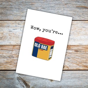 Funny Birthday Card, Souther Humor, Old Bae Seasoning, Bay Old - Etsy