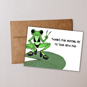 Frog Housewarming Card, Funny Moving Away Humor, New Home House ...
