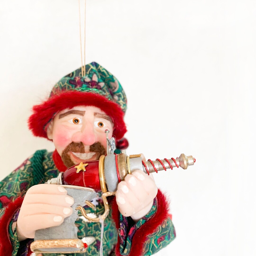 Christmas Sci-fi Elf Testing a Ray Gun - Fun Ornaments - Etsy