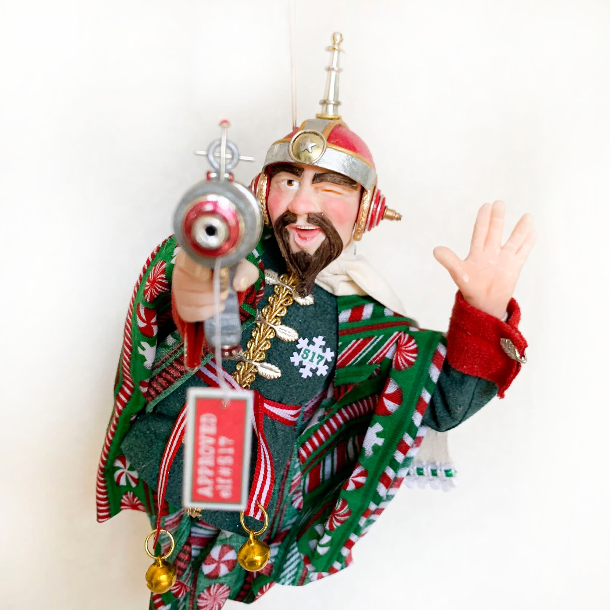 Christmas Sci-fi Elf Testing a Ray Gun Fun Ornaments - Etsy