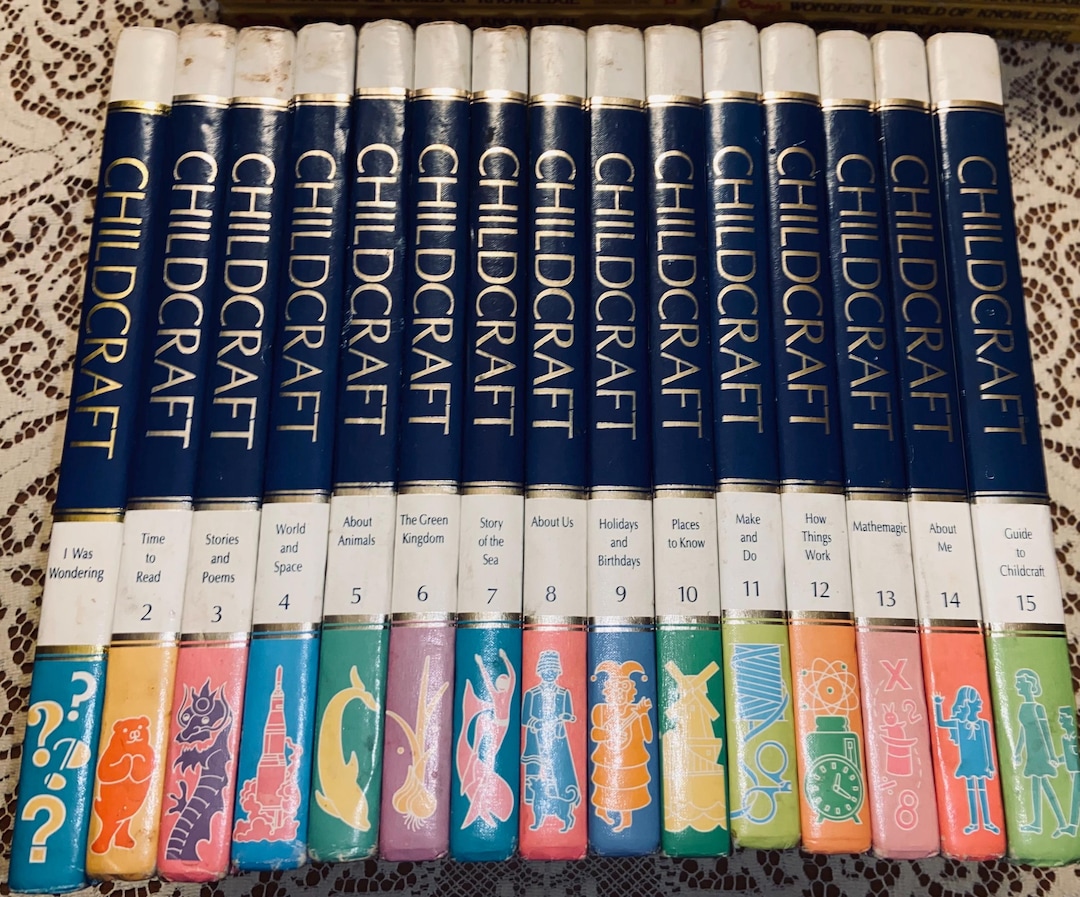 Childcraft Childrens Books Encyclopedias Set of 15 Very Nice Condition ...