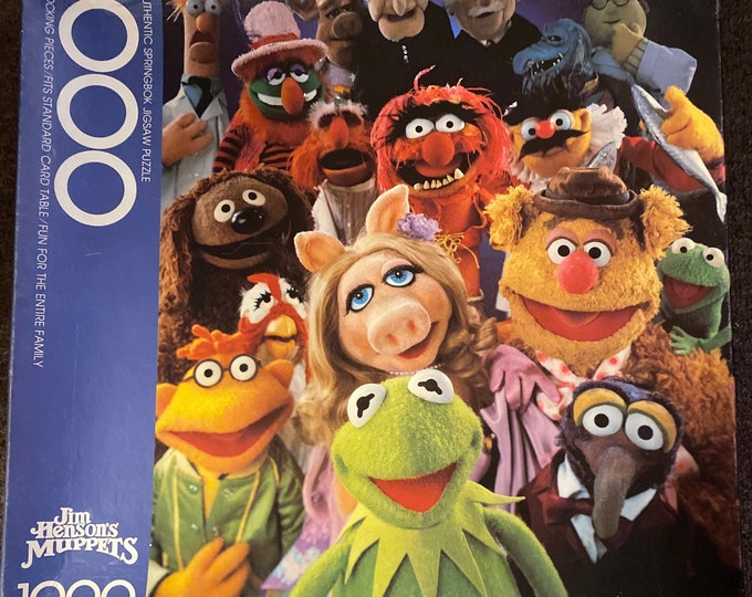 Vintage 1978 Jim Henson’s Muppets Springbok 1000 Piece Jigsaw Puzzle - Etsy