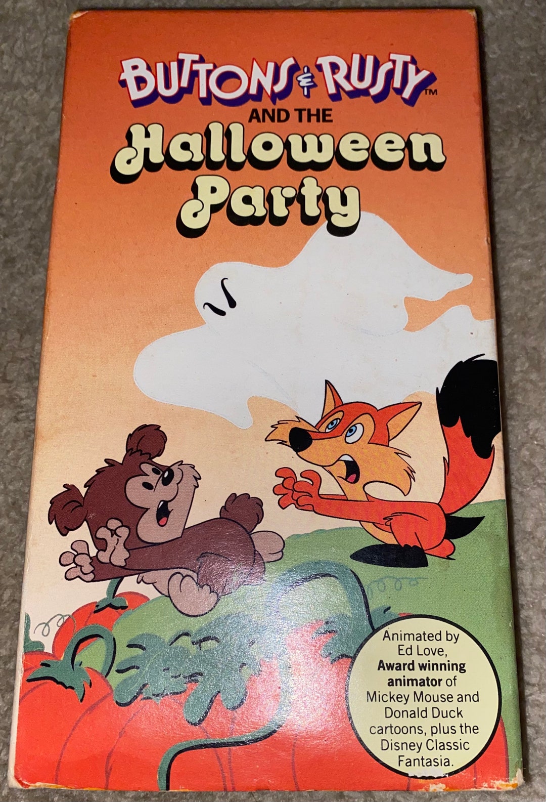 Buttons & Rusty and the Halloween Party Vintage Cartoon Video - Etsy