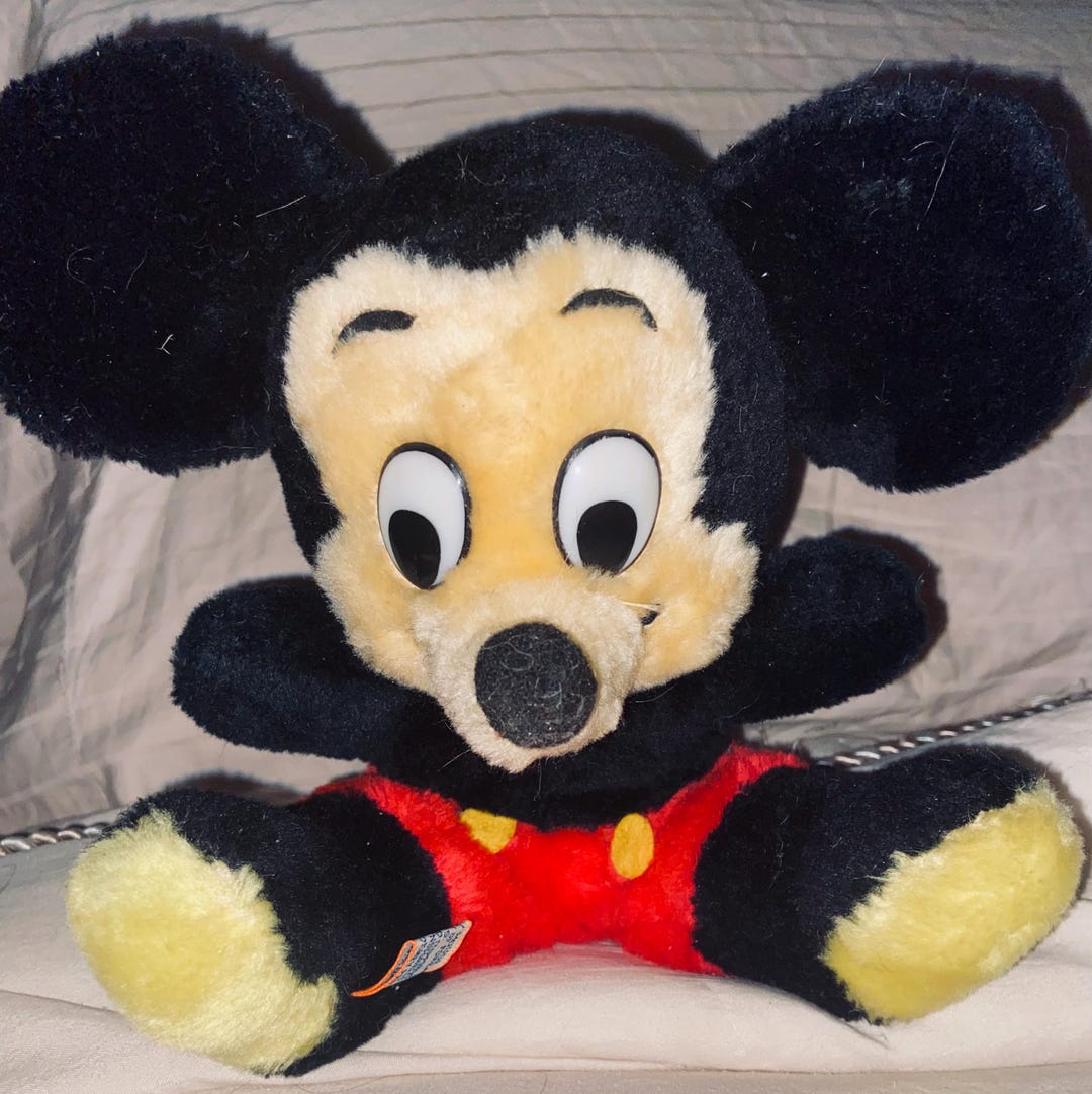 Vintage Mickey Mouse Stuffy Stuffed Animal Toy 1972 Walt Disney ...