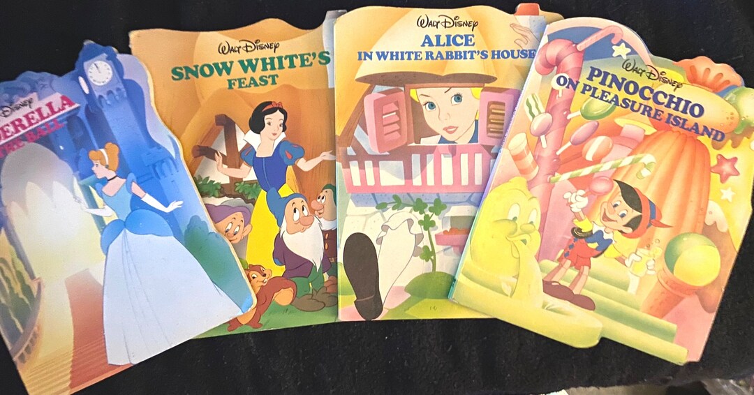4 Large 12”x9” Vintage Disney Classic Board Books Toddler Baby Books - Etsy