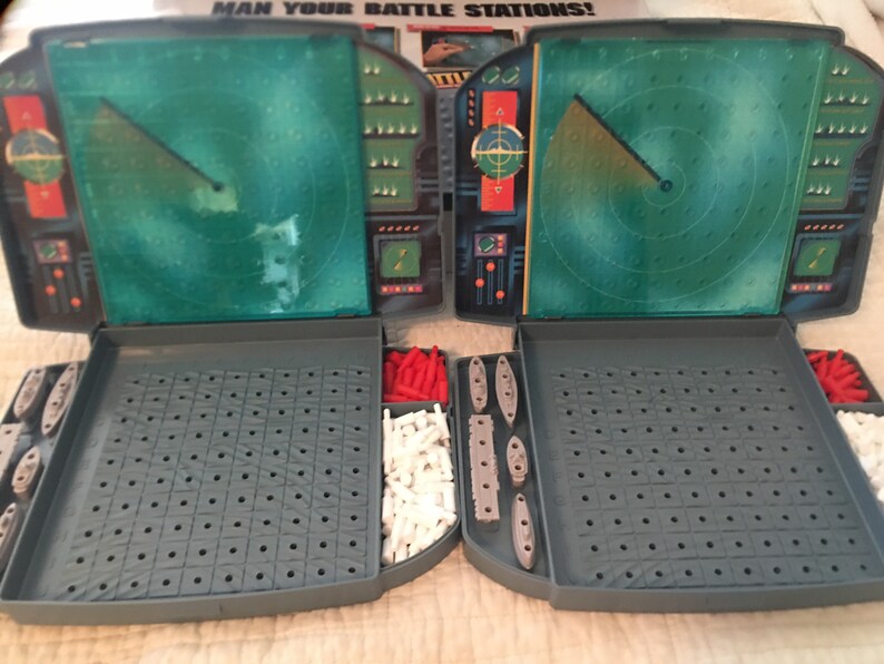 Vintage Battleship Board Game (classic Naval Combat Game), Complete ...