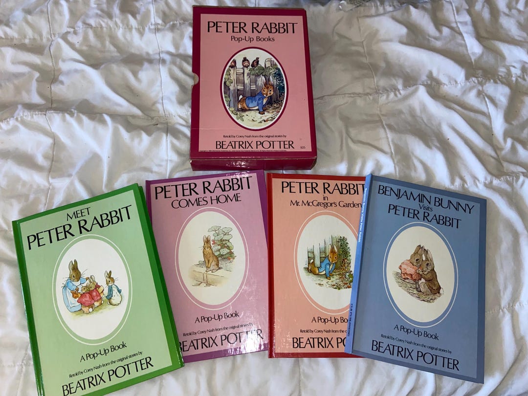 Peter Rabbit Pop-up Book Set of 4 Hardcover Beatrix Potter Boxed Set ...