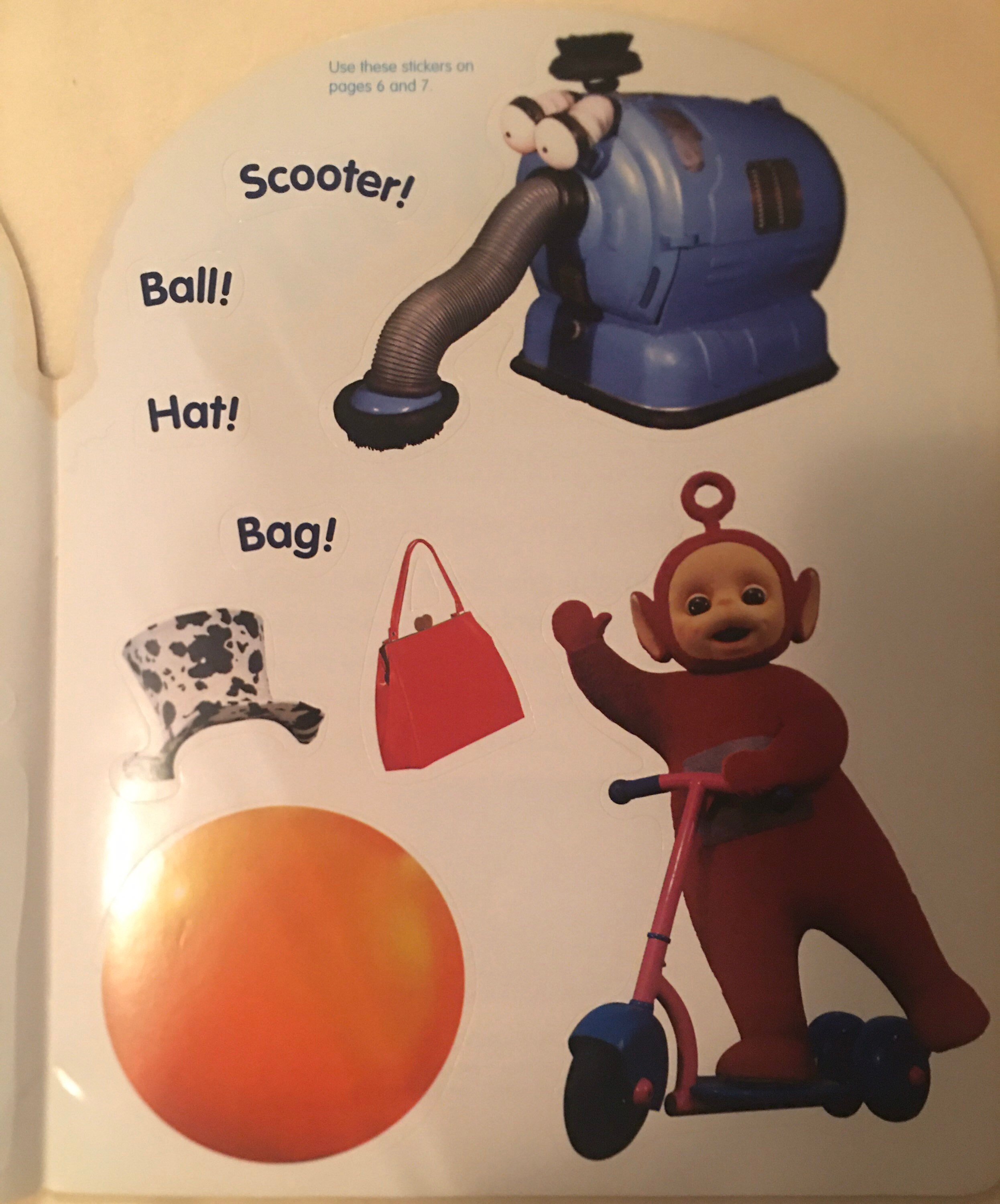 Teletubbies Sticker Book Playing Inside the Tubbytronic Superdome A ...