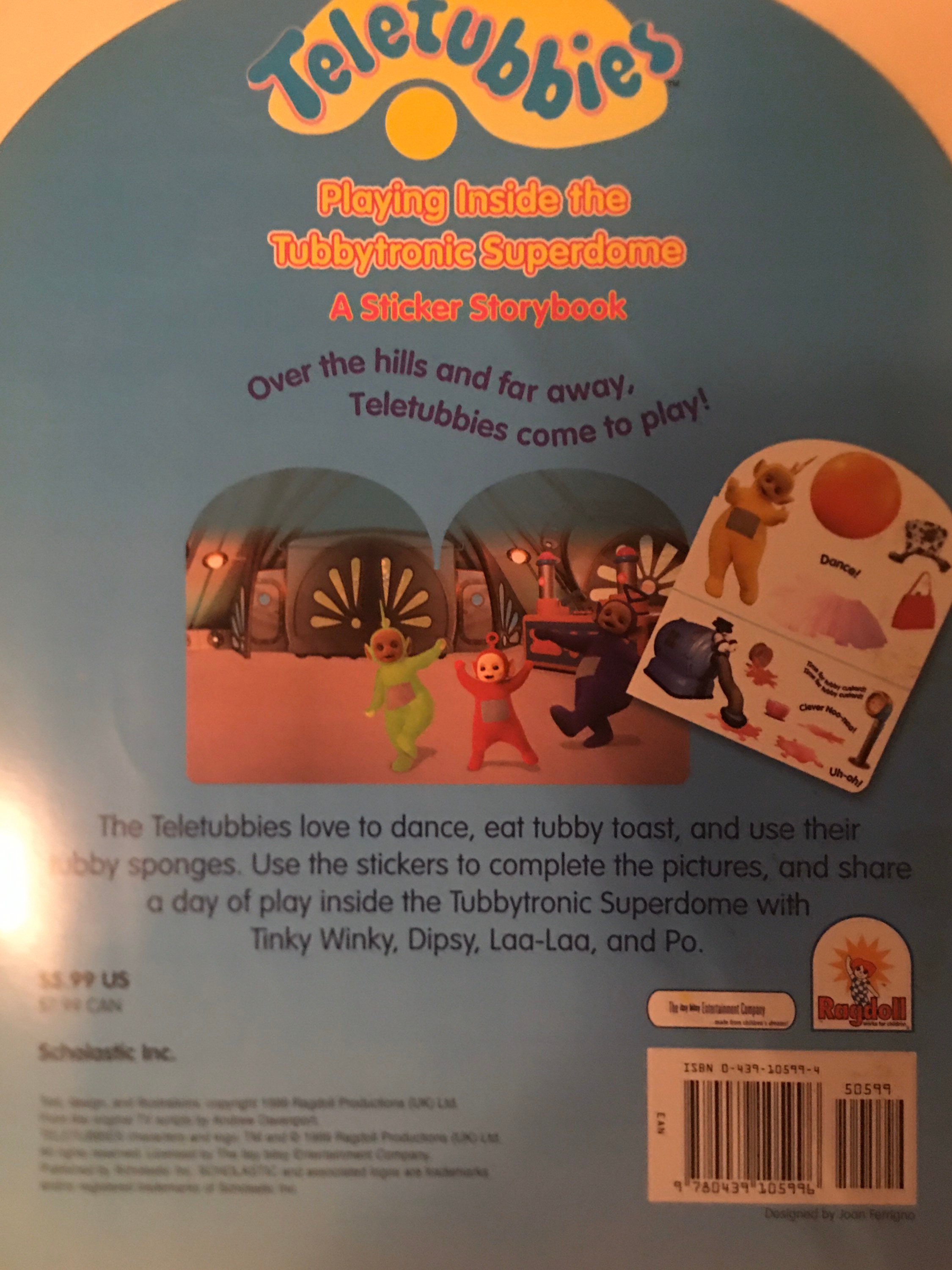 Teletubbies Sticker Book Playing Inside the Tubbytronic Superdome A ...
