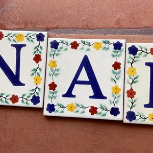 Talavera LETTERS A TO Z - Etsy