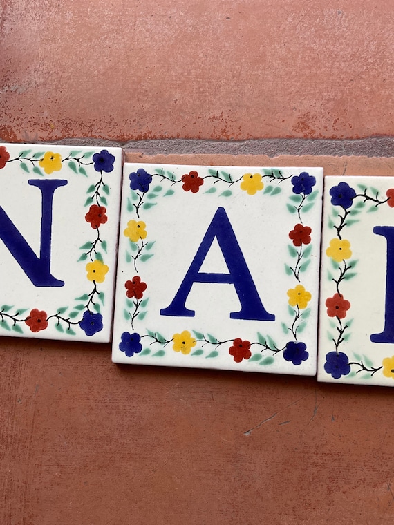 Talavera LETTERS A TO Z - Etsy