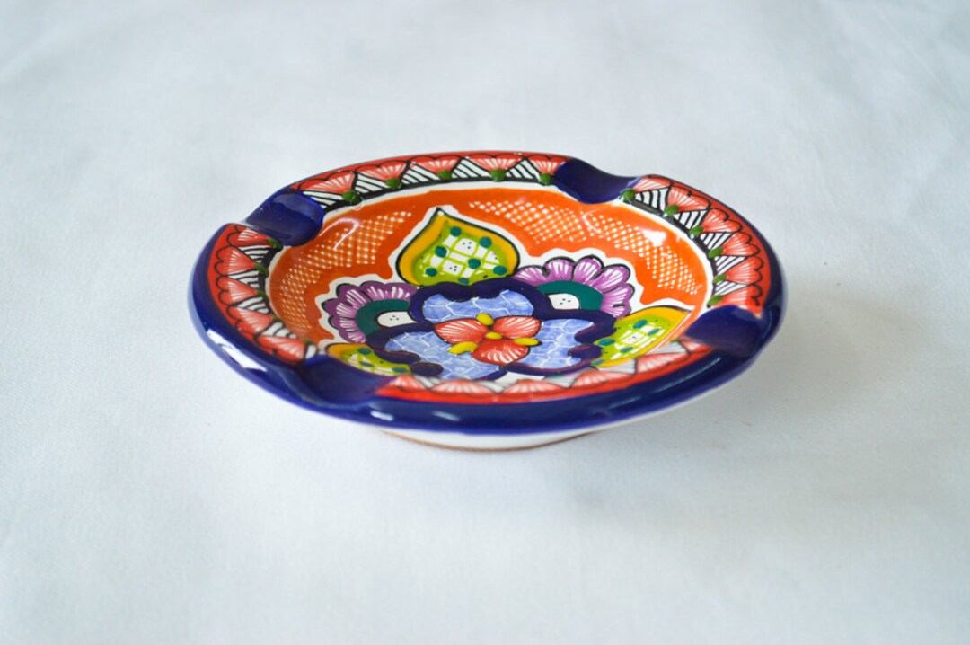 Mexican Talavera Ashtray - Etsy