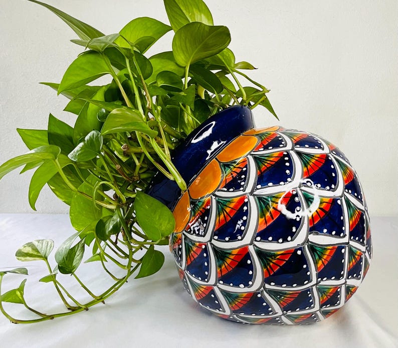 Maceta Talavera De Lado - Etsy
