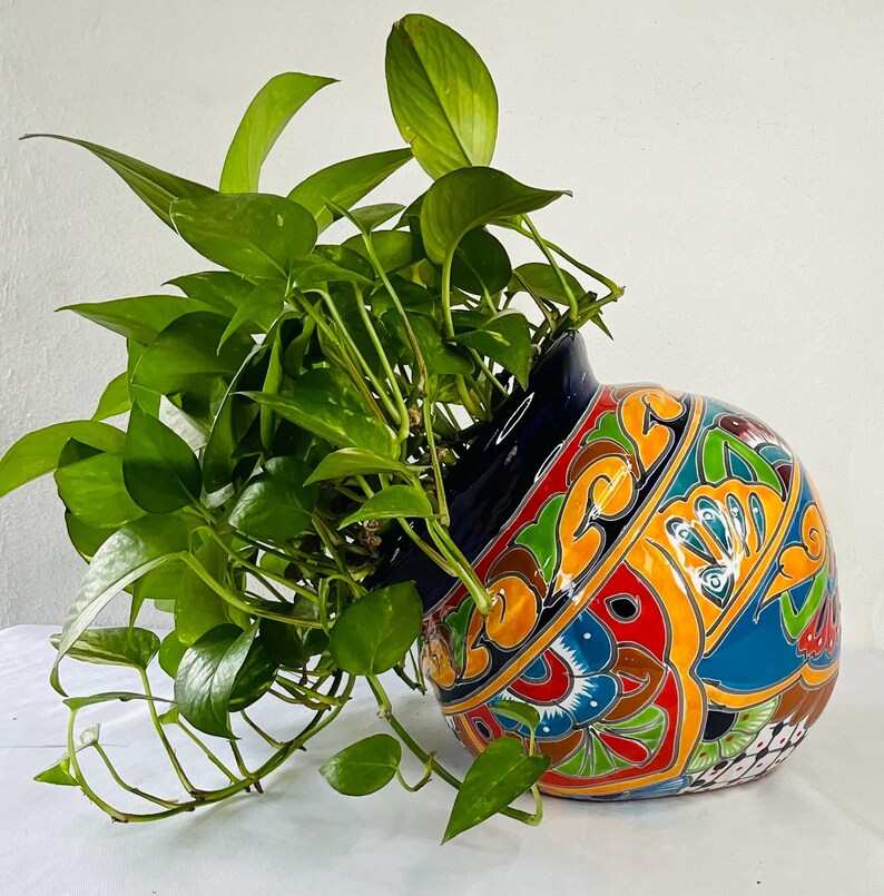 Maceta Talavera De Lado - Etsy