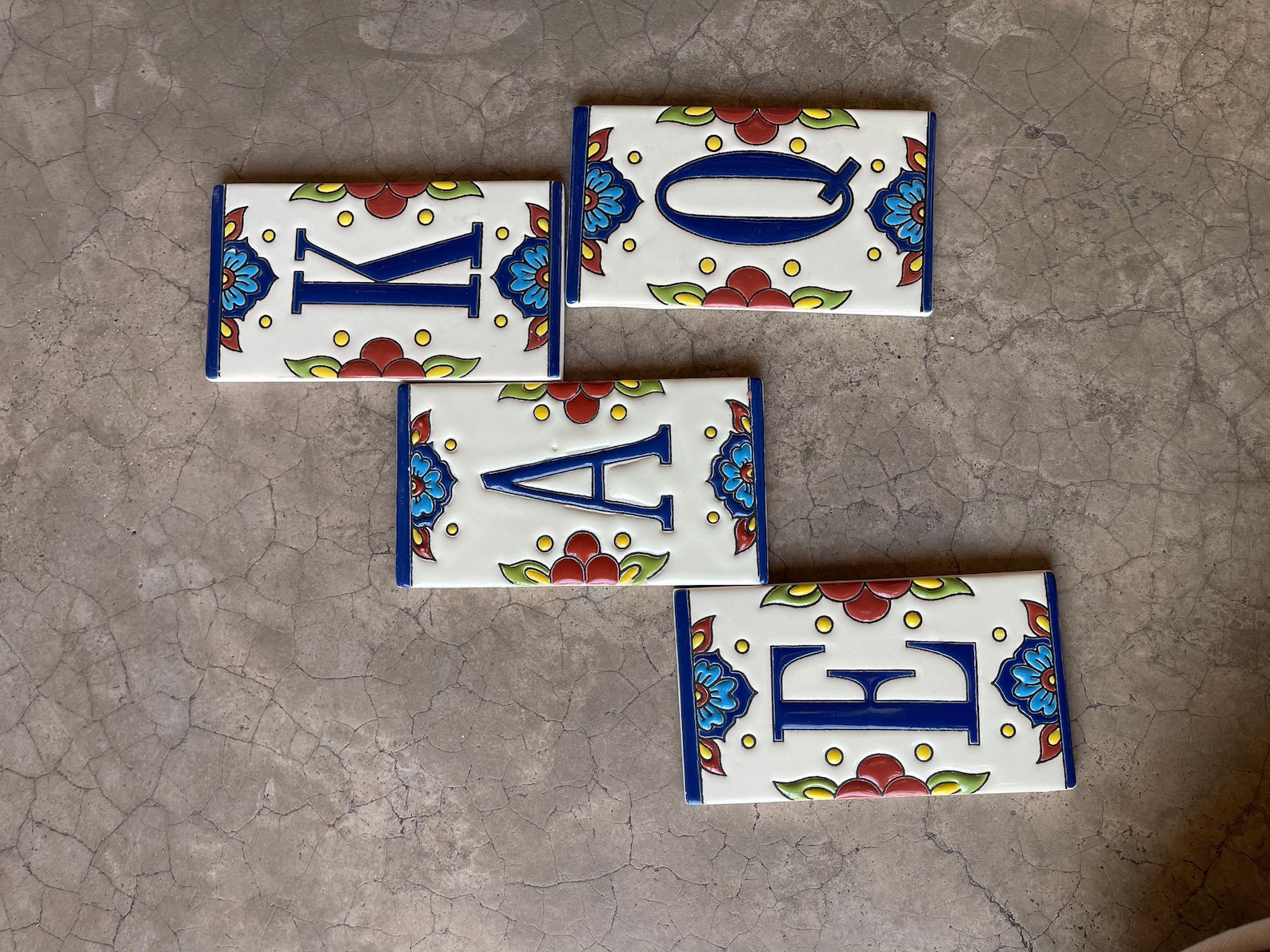 Talavera LETTERS A TO Z - Etsy