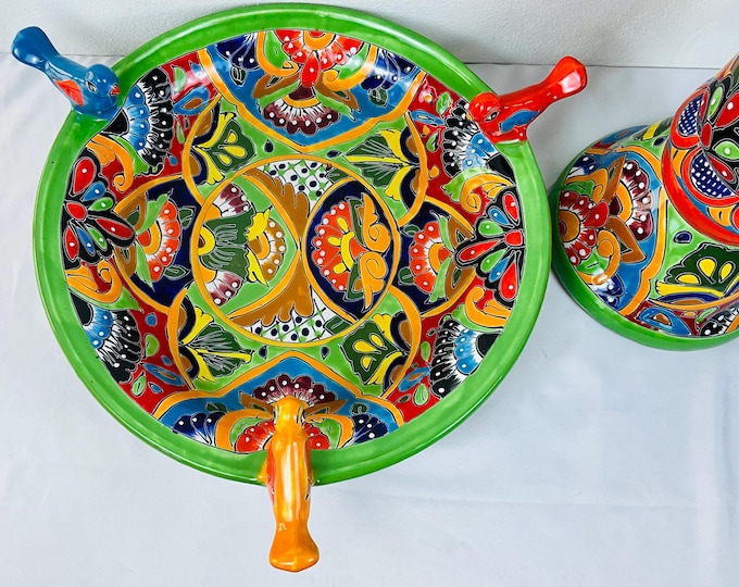 Biggest Talavera Mexican Pottery BIRD BATH - Etsy
