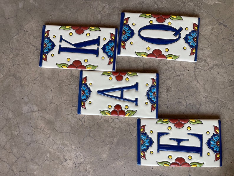 Talavera LETTERS A TO Z - Etsy