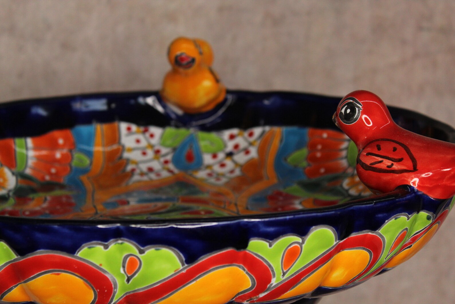 Talavera Mexican Pottery BIRD BATH | Etsy