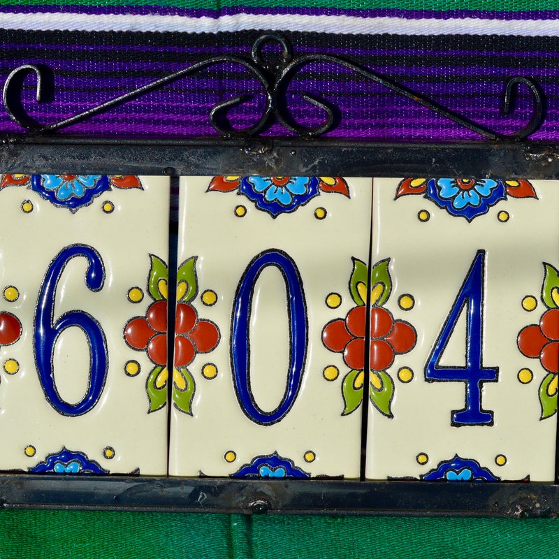 Mexican Tile Numbers - Etsy