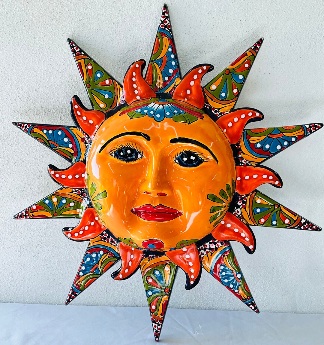 Talavera Sol Rayos Grande - Etsy
