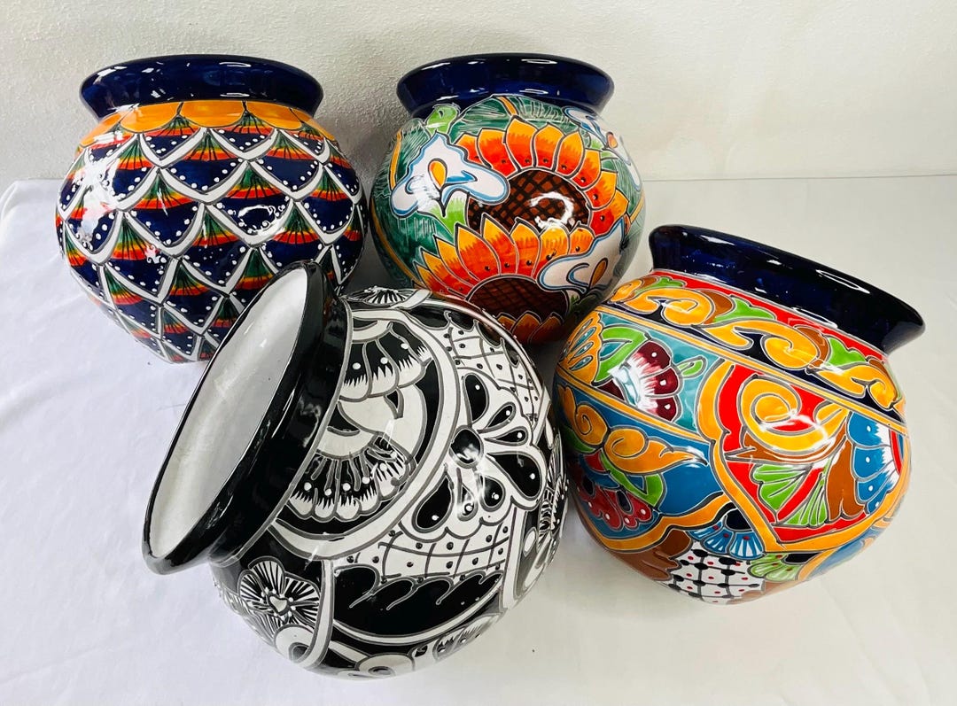 Maceta Talavera De Lado - Etsy