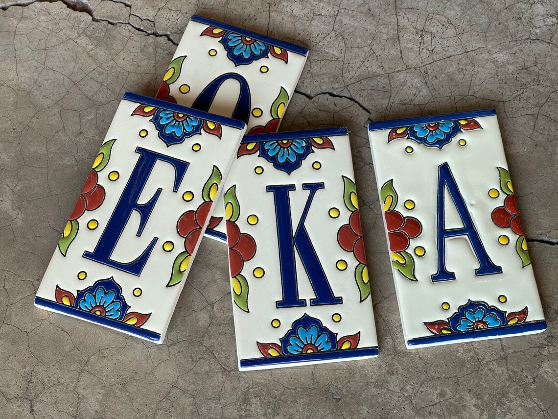 Talavera LETTERS A TO Z - Etsy
