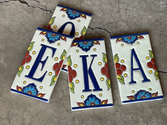 Talavera LETTERS A TO Z - Etsy