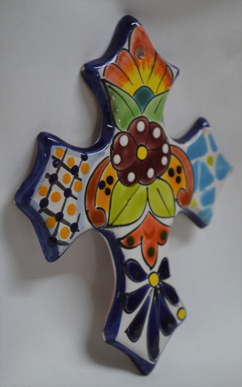 Talavera cross wall | Etsy