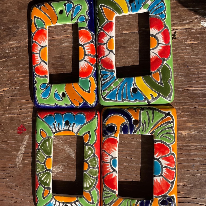 Single Talavera Light Switch Plate - Etsy