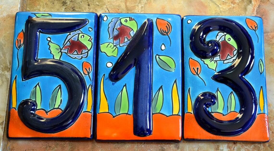 Numeros de casa 1234567890. - Etsy España